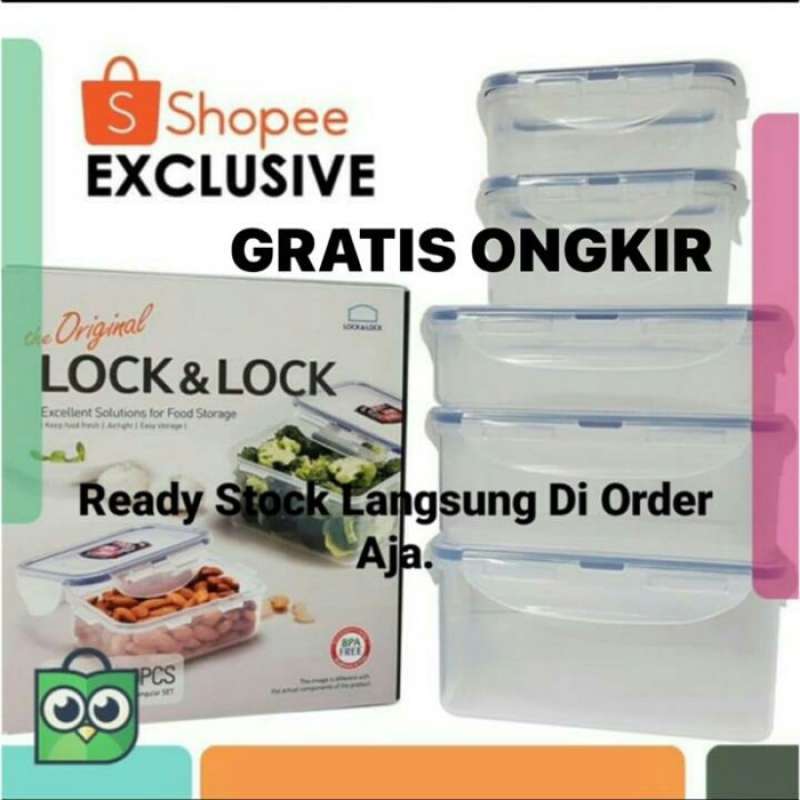 Promo Lock&Lock Lock N And & Lock Locknlock Gift Set 5Pcs Tempat Makan ...