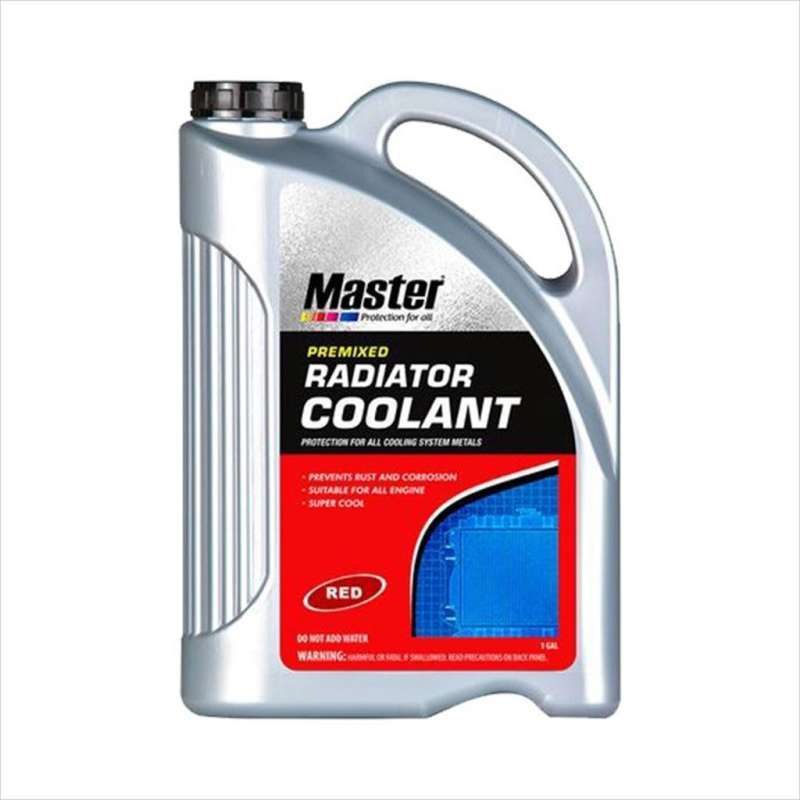 Jual Air radiator coolant Master warna merah 4 liter galon di Seller ...