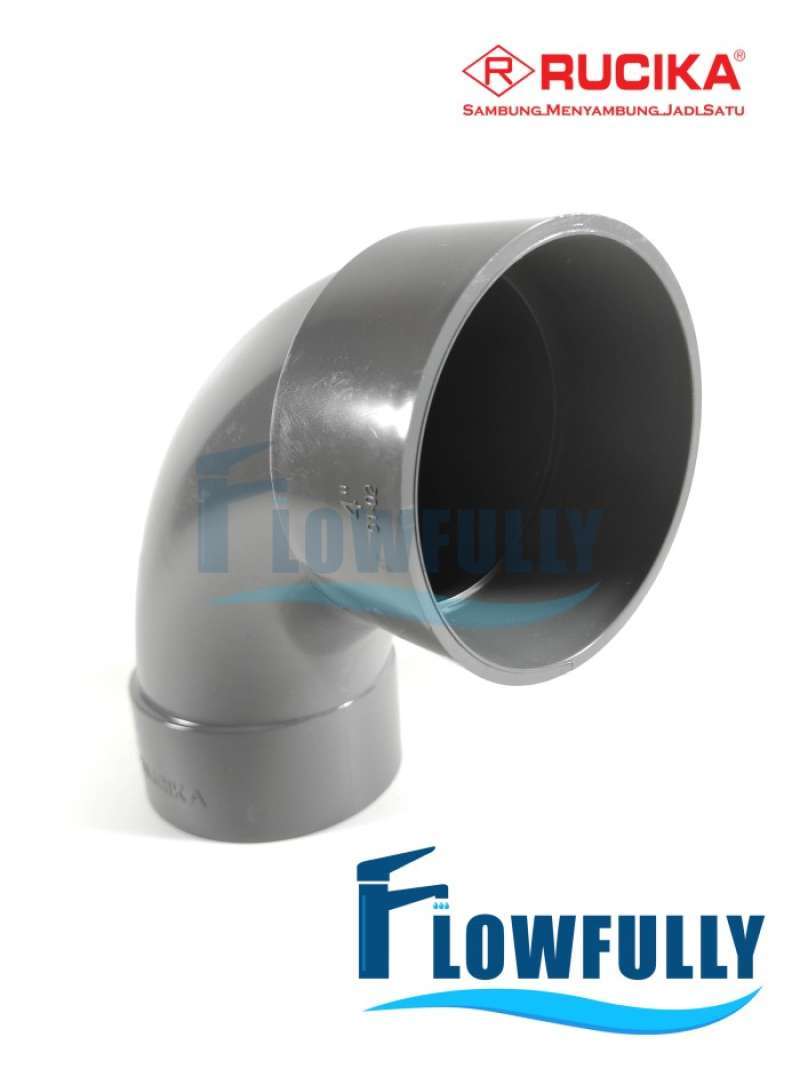 Jual Large Radius Elbow D 4 Inch Rucika Pvc Long Elbow Knee Panjang 90 ...