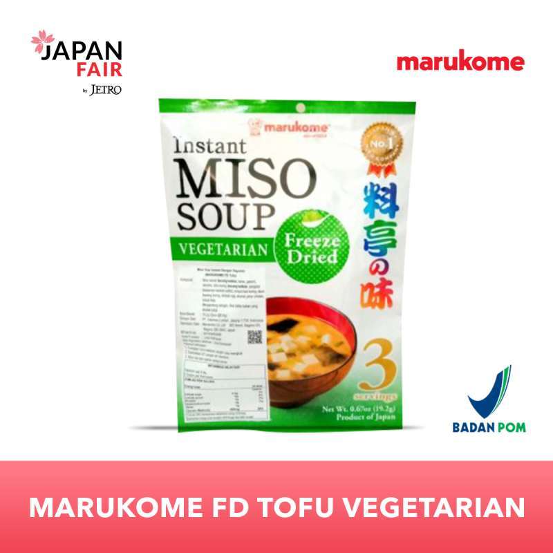Promo Bumbu Sup Miso Instan Marukome Tahu Tofu Sayur Vegetarian 750 Gr Marukome Miso Soup