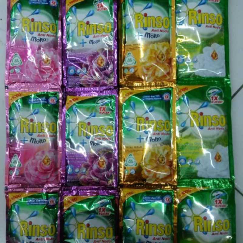 Jual Rinso Cair Renceng 40ml Isi 6 Sachet/Detergent Liquid/Sabun Cuci ...