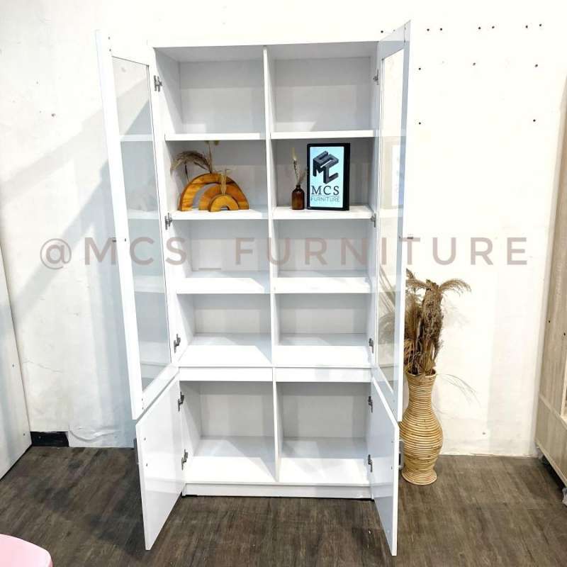 Jual Lemari Kaca / Rak Display Showcase Tas Hiasan Mebel Furniture ...