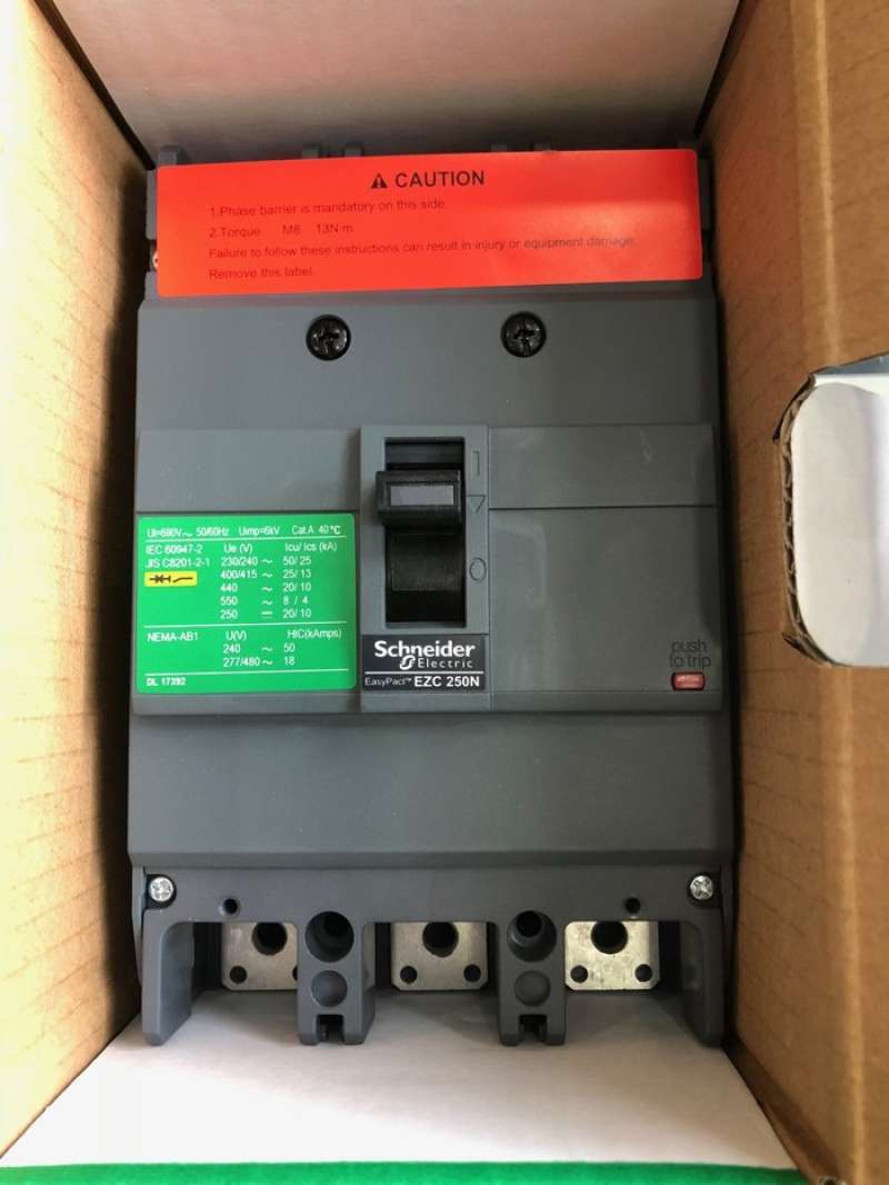 Jual SCHNEIDER MCCB 18KA EZC250F 3P 200A EZC250F3200 di Seller ...