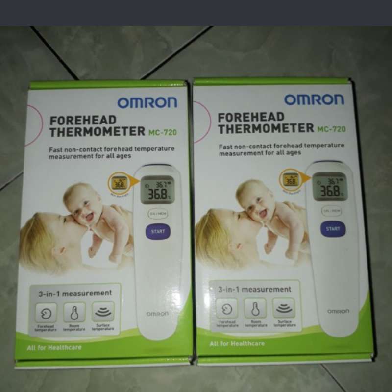 Jual thermometer infrared omron mc 720 for head Garansi Resmi di Seller ...