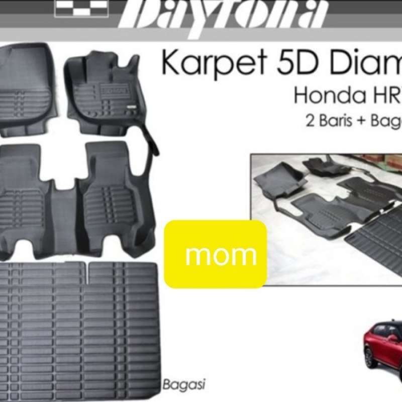 Jual Karpet mobil 5d daytona diamond black All New HRV 2022 Full Bagasi ...