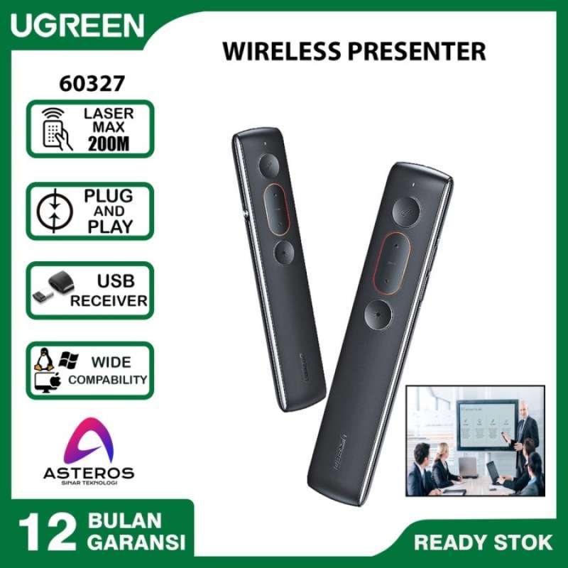 Jual UGREEN Wireless Presenter Laser Pointer Pen Remote Control RF2.4GHz di Seller Eudora ...