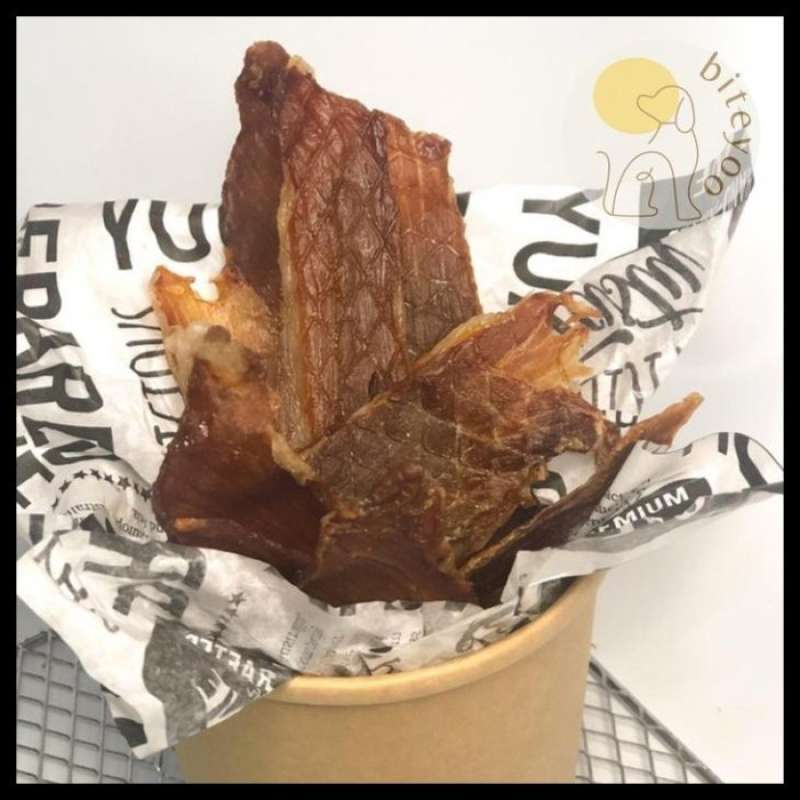 Jual Dehydrate Snack Daging Babi Pork Jerky Dog Anjing Daging Babi 100 ...