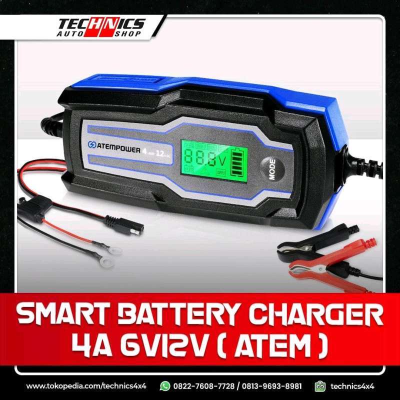 Promo Smart Battery Charger 4A 6V/12V Diskon 1% di Seller TAS 4X4 ...