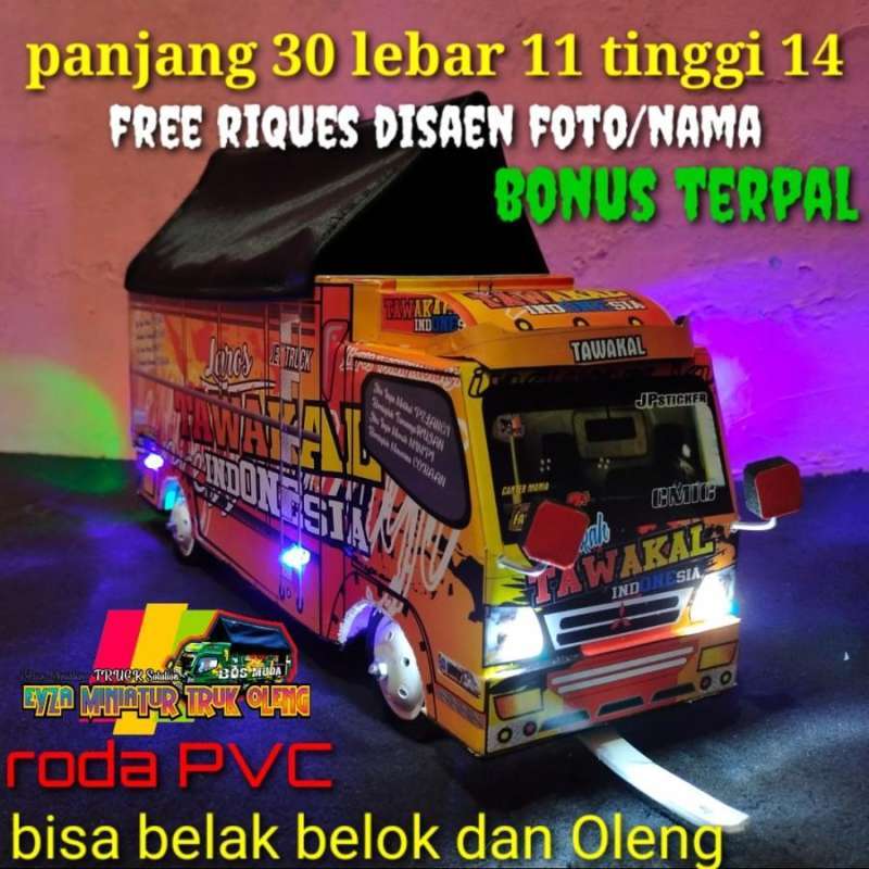 Jual Mainan truk kayu / truk oleng / miniatur / mainak anak di Seller ...