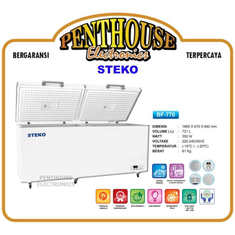 Jual STEKO Chest Freezer 691 L BF 770 / BF 770 350W di Seller Penthouse ...
