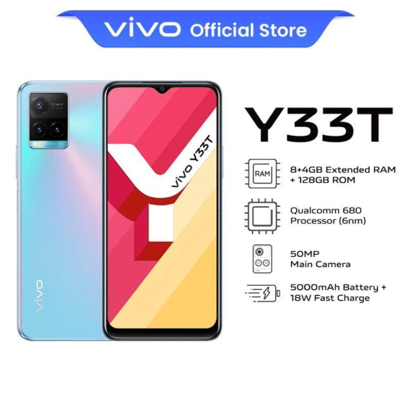 Promo Vivo Y33t Ram 8gb Rom 128gb Diskon 21% Di Seller Intanmutiaraofficial - Genteng, Kota ...