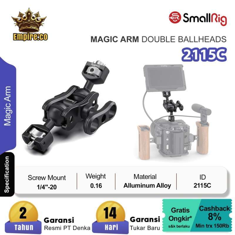 Jual SmallRig Magic Arm with Double Ball Heads 2115C di Seller EMPIRE CO - Kota Jakarta Utara ...