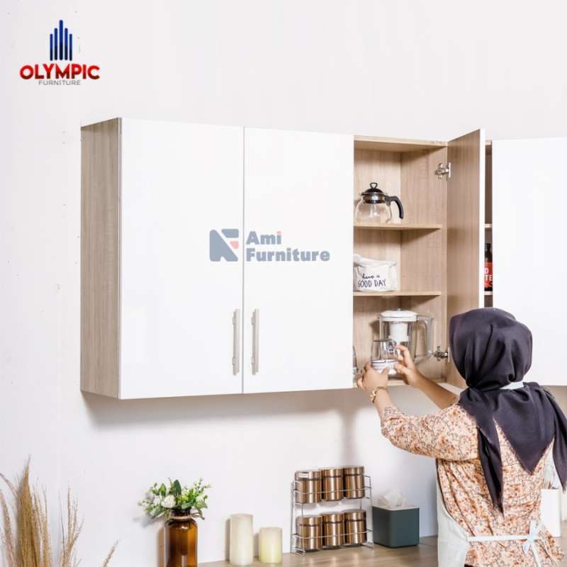 Jual Kitchen Set Atas 3 Pintu Rak Dapu Kabinet Atas KAT mille Olympic ...