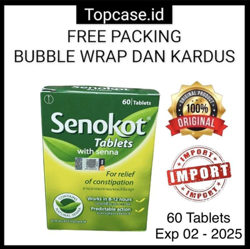 Promo Senokot Tablets with Senna 60 Tablets / Obat Sembelit Diskon 35% ...