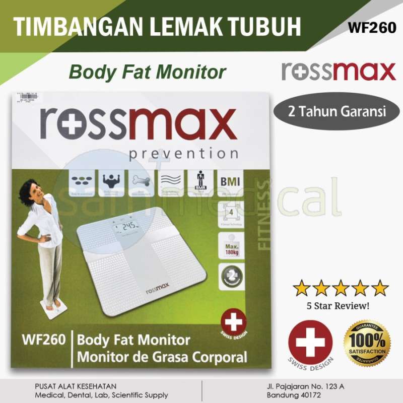 Jual ROSSMAX WF260 Timbangan Lemak Body Fat Timbangan Badan di Seller ...