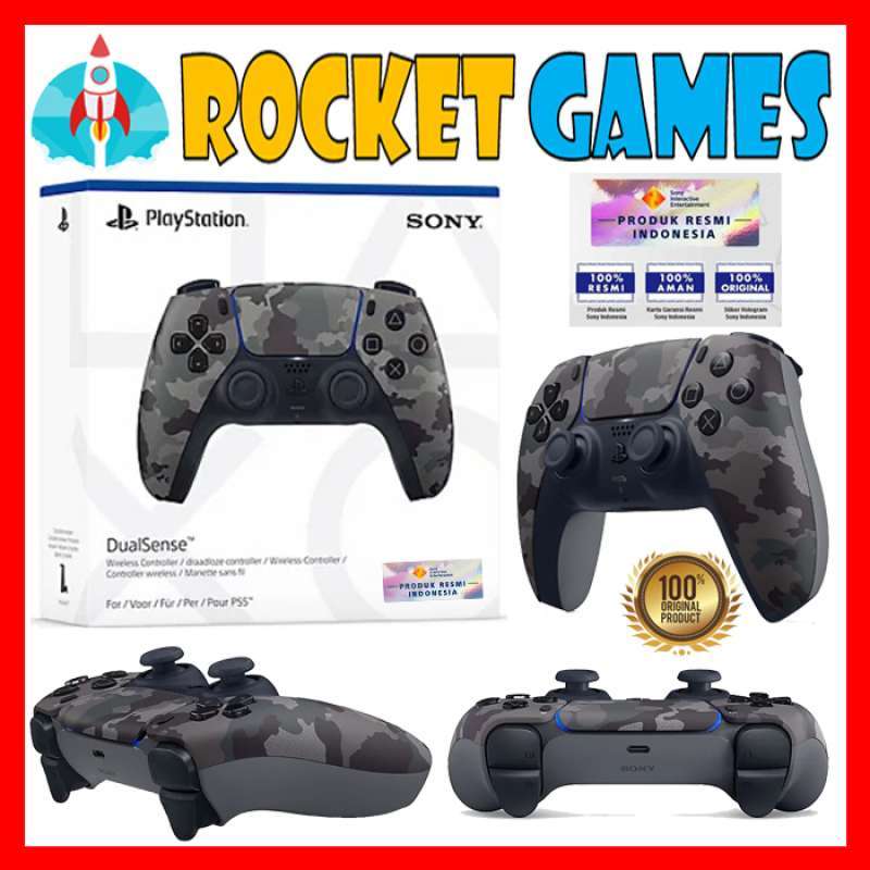 Jual STIK PS5 DualSense GRAY CAMOUFLAGE / PS5 Controller Stick PS5 di ...