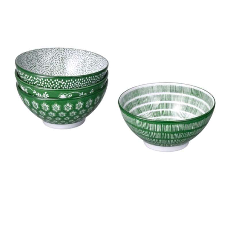 Jual perkakas dapur mangkuk dengan bentuk yang unik pola warna hitam ...