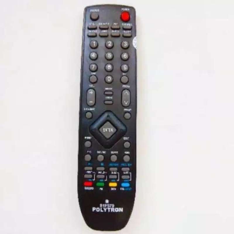 Jual REMOTE REMOT TV POLYTRON LCD LED 81F579 ORIGINAL PABRIK/KW di ...