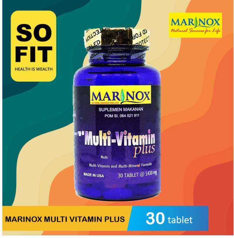 Jual Bulan Ini Aja Kak! Marinox Multivitamins Plus Isi 30 Tabs ...