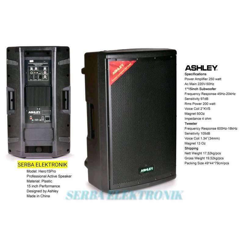 Jual Speaker Aktif Ashley Hero15a Hero 15a Original Di Seller Serba ...