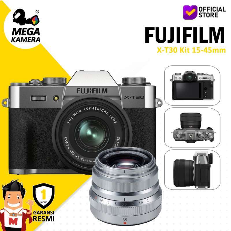 Jual Fujifilm Xt30 / Fujifilm X-t30 Kit 15-45mm Mark Ii Pwp Lens Xf35mm F2.0 Di Seller ...