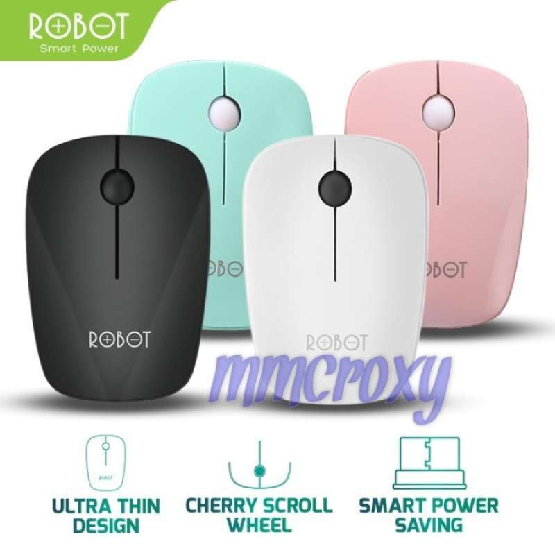 Jual Mouse ROBOT M220 2.4G Wireless Optical Mouse Cherry Scroll Wheel ...