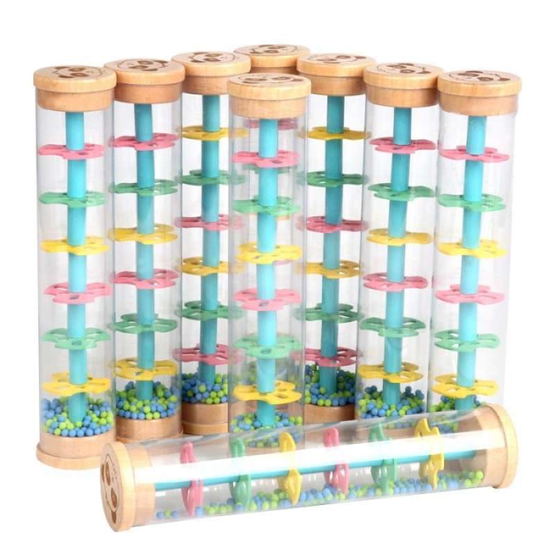 Promo rainmaker rattle rain shaker sensory montessori toys Diskon 47% ...