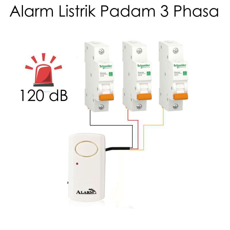 Jual Alarm Listrik Padam 3 Phase 380v Sensor Mati Lampu Pln Industri ...