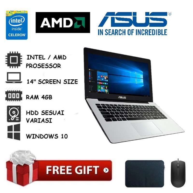 Promo [termurah] Laptop Asus Intel Celeron/amd Ram 8gb Windows 10 - Ram ...