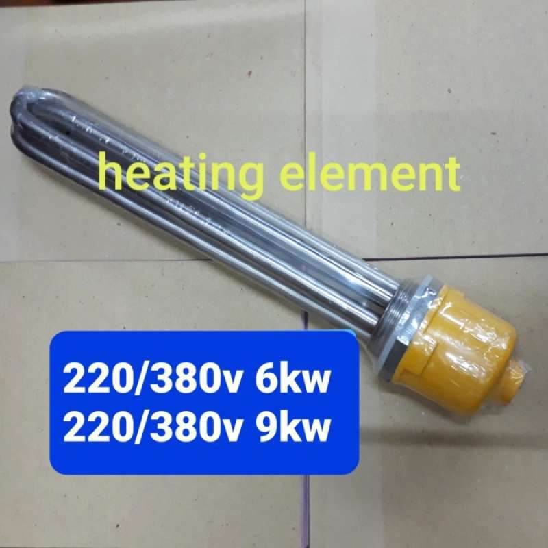 Jual pemanas air immersion heater import 220/380v 6 kw - 220/380v 4500w ...