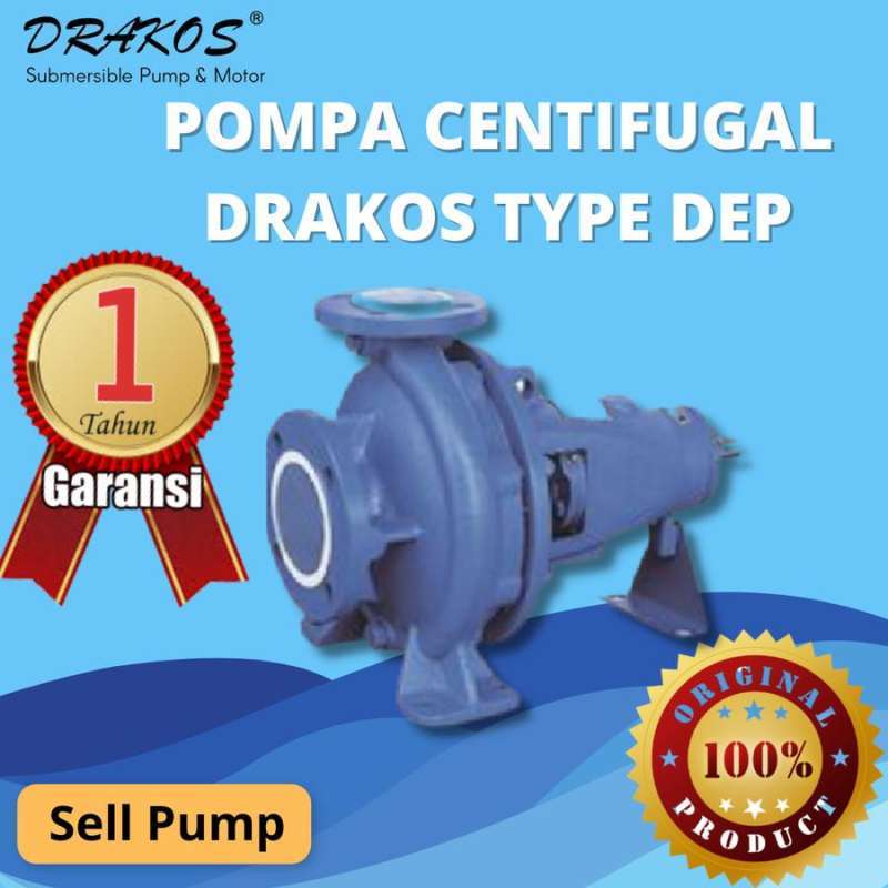 Jual Pompa Centrifugal Drakos DEP 50-32-200|End-Suction Pump di Seller Sell Pump Indonesia ...