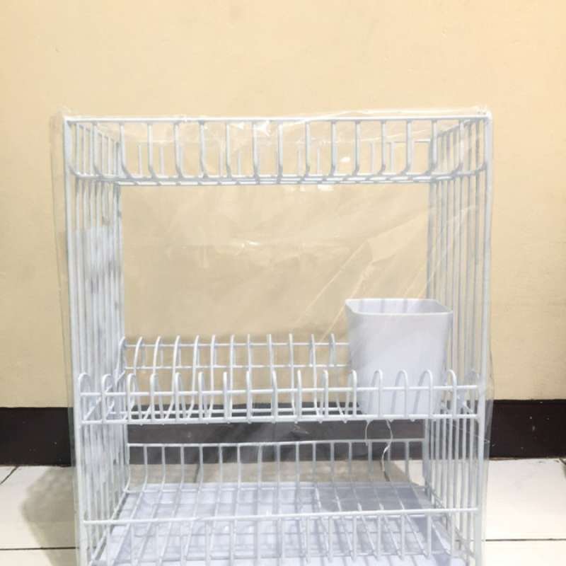 Jual Rak Piring 3 susun Besi+Tatakan+Tempat Sendok/Rak Piring Gantung ...