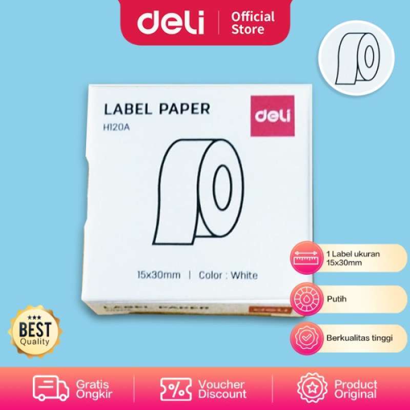 Promo Deli Portable Label Printer Mesin Pencetak Label Wireless E120a ...