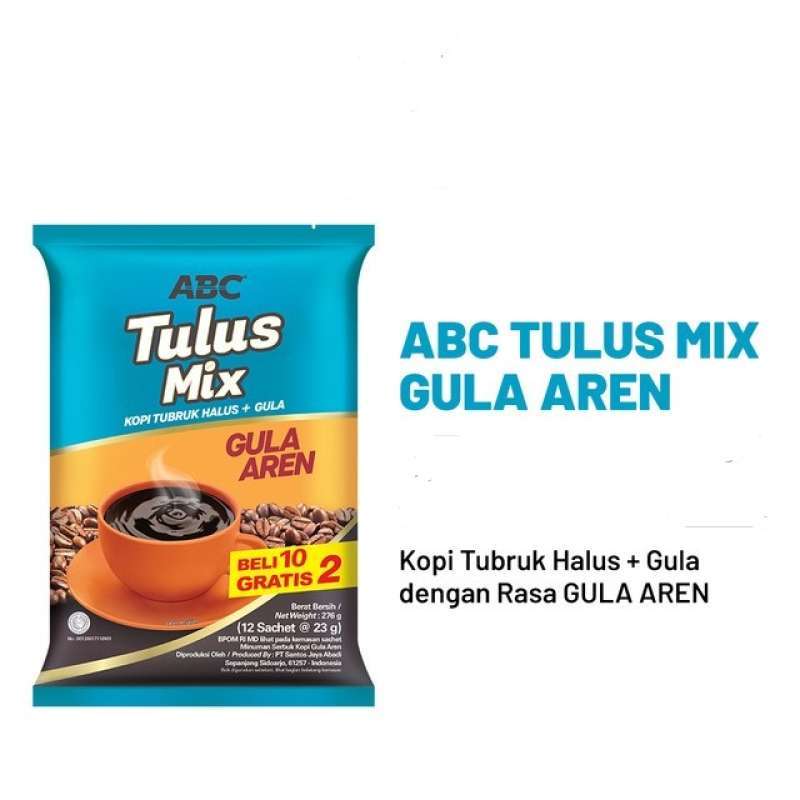 Jual KOPI TUBRUK HALUS ABC TULUS MIX GULA AREN 23GR X 10 SACHET di ...