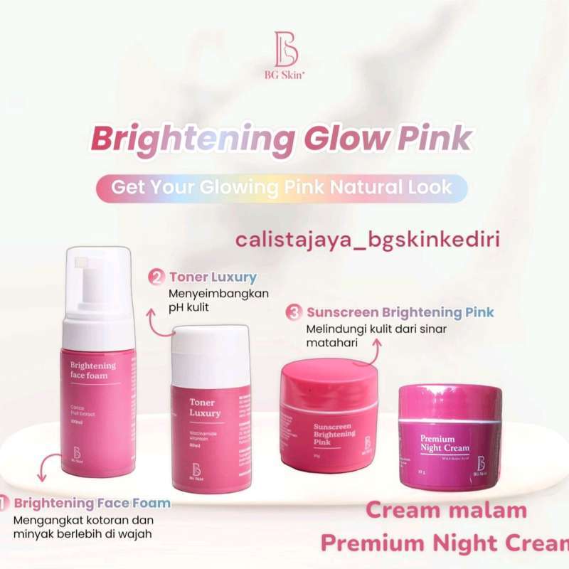 Jual Paket Radiance Bright Sunscreen Pink Bg Skin Original Bpom Di ...