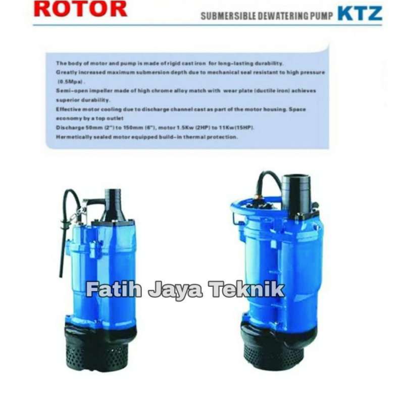 Jual Pompa Celup Air Kotor 7,5hp Rotor Ktz43.7 Di Seller Fatih Jaya ...