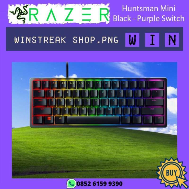 Jual Razer Huntsman Mini Black 60% Mechanical Gaming Keyboard di Seller ...