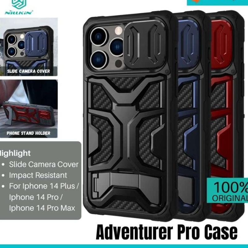 Jual Case Iphone 14 Plus / Pro / Pro Max NILLKIN Adventurer Pro Slide ...
