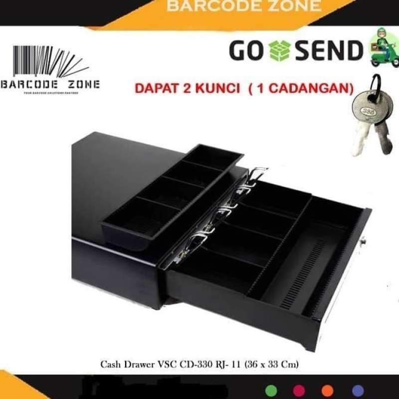 Jual Perlengkapan Kasir Mini Cash Drawer / Laci Kasir Vsc Cd320 Rj-11 ...
