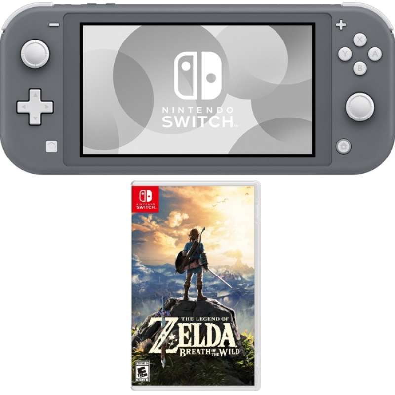 Jual Nintendo Switch Lite Grey The Legend of Zelda Breath of the Wild ...