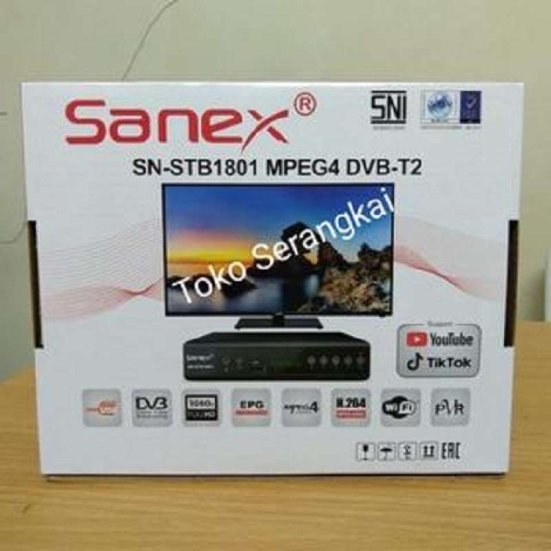 Jual STB Sanex SN-STB 1801 Set Top Box Antena TV analog to Digital di ...