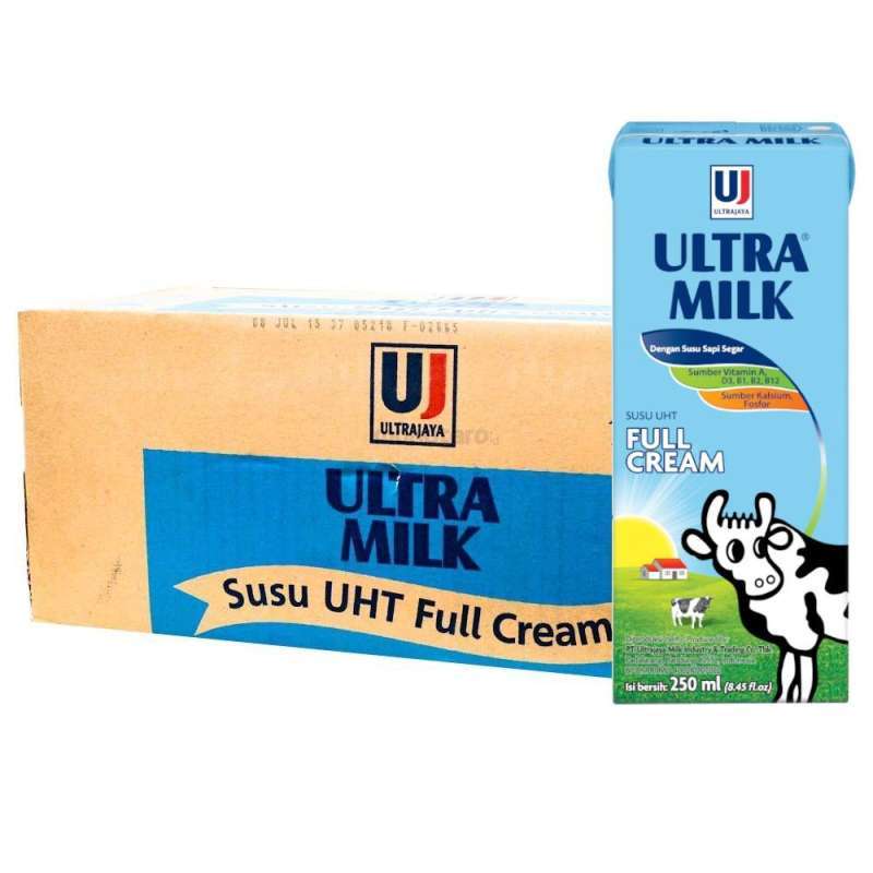 Promo Ultra Milk Full Cream Susu Uht [250 Ml/ 24 Pcs/ Karton] Diskon 6% Di Seller Langgan Fbb ...