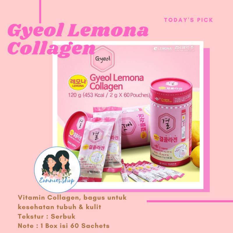 Promo READY STOCK GYEOL COLLAGEN 100% ORIGINAL KOREA + VITC Powder 60 ...