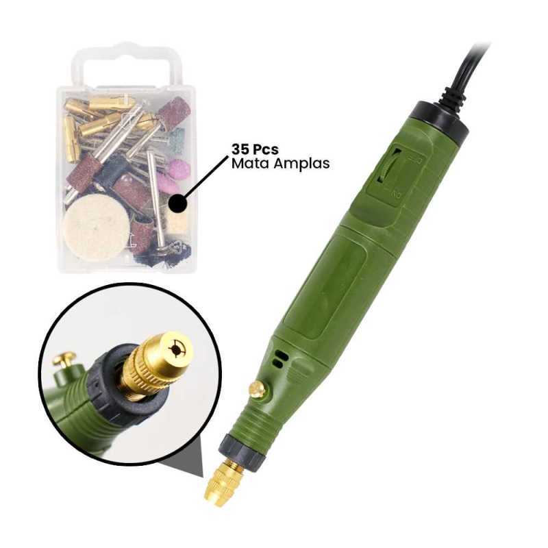 Jual GLO - DCTools Mini Grinder Listrik Electric Grindstone 18000 RPM ...