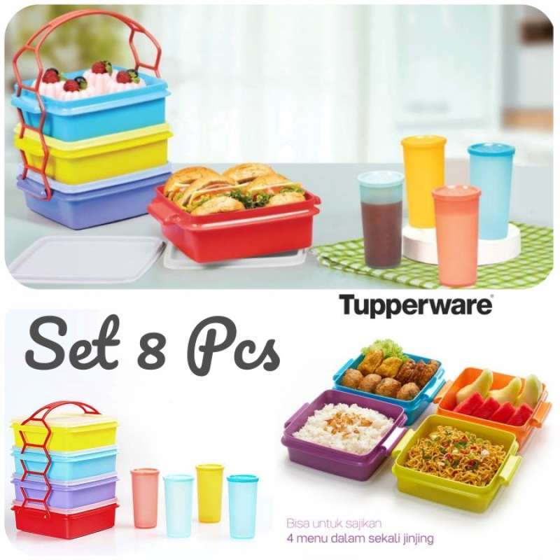 Jual Tupperware Original Rantang Makanan Untuk Bekal Piknik Tumbler ...