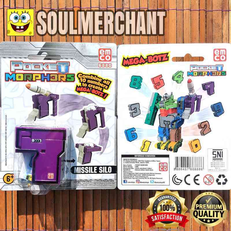 Promo Emco Transformers Pocket Morpher Morphers Number 7 - Mainan Robot ...