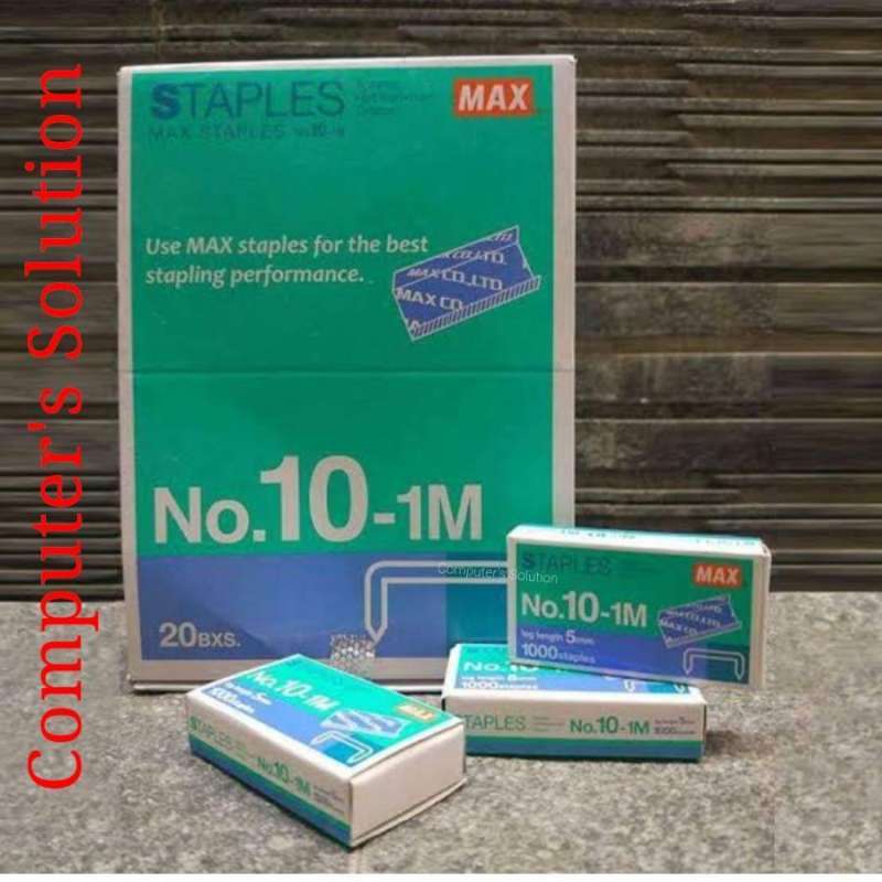 Jual Isi Staples Max No.10 / Kotak Besar di Seller Computers Solution ...