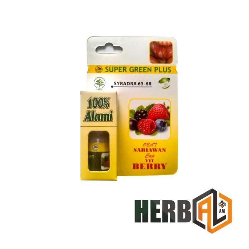 Jual Obat Herbal Sariawan Vit Berry Super Green Plus di Seller Alam ...
