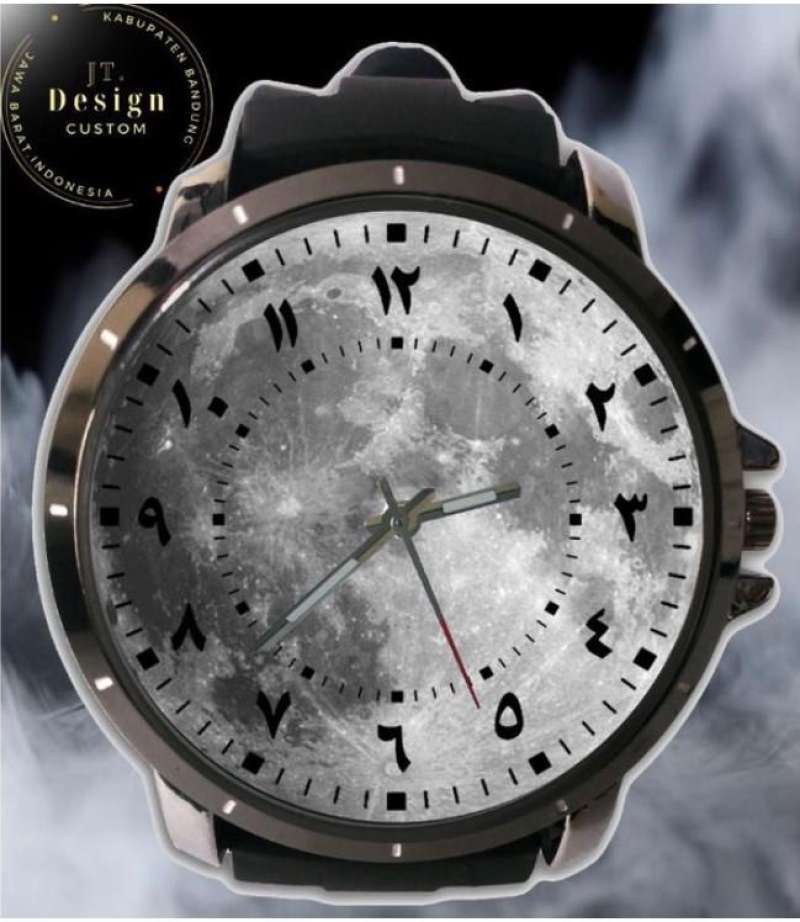 Jual Jam Tangan Pria Keren Moon Bulan Angka Arab Custom Di Seller Sang ...