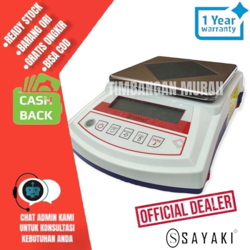 Promo timbangan lab, emas, analitik, sayaki ssa 3000gr x 0,01gr Diskon 1% di Seller Odettee Shop ...